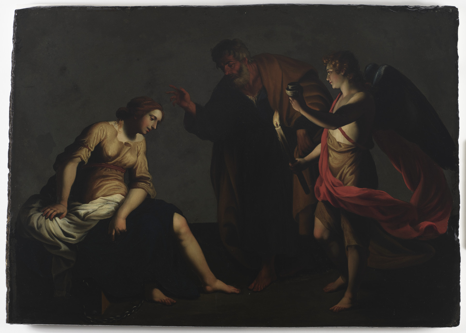 Alessandro Turchi, Saint Agatha Attended by Saint Peter and an Angel in ...