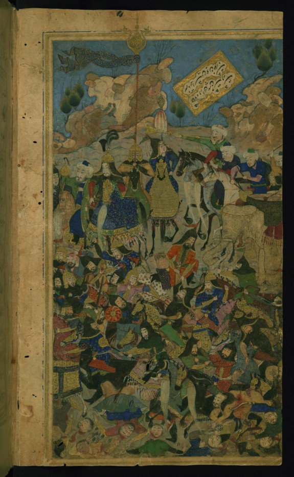 Timur Defeating the Khan of the Kipchaqs | W.648.75B | The Walters Art ...