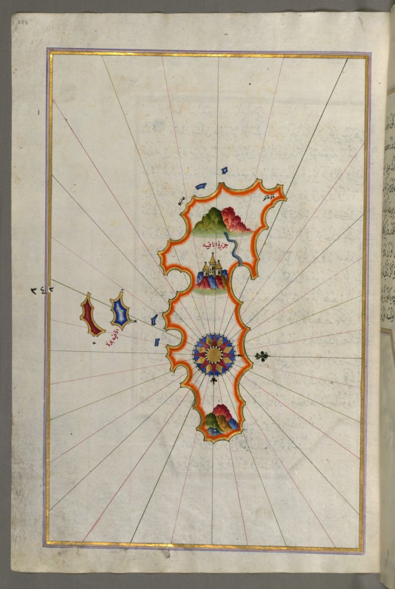 Map of the Island of Anafi, East of Thera | W.658.353A | The Walters ...