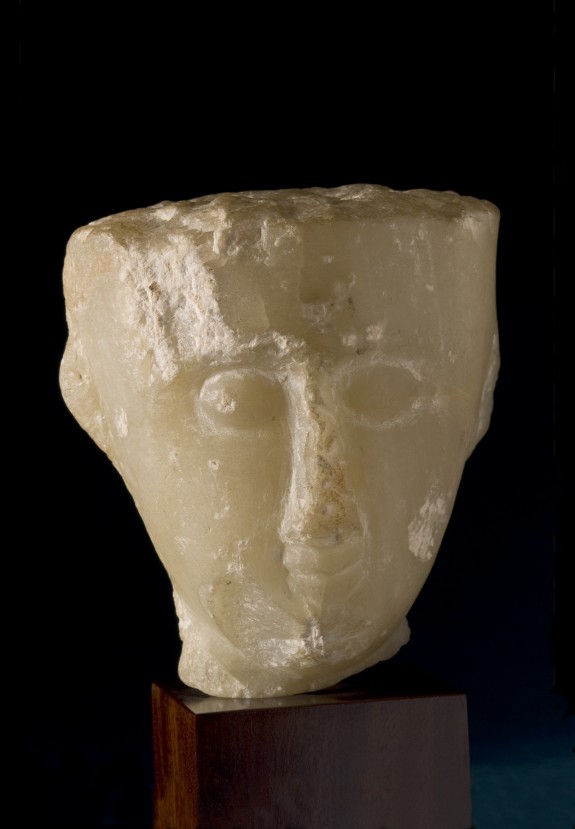 Head of a Smiling Person with a Triangular Face | 21.28 | The Walters ...