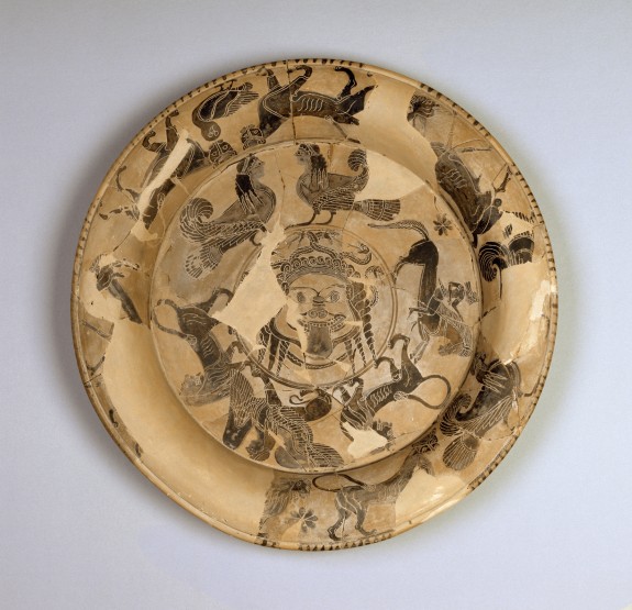 Plate with a Gorgoneion | 48.215 | The Walters Art Museum