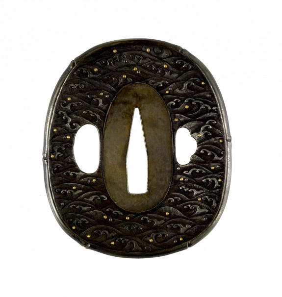 Tsuba with Waves | 51.1263.2 | The Walters Art Museum
