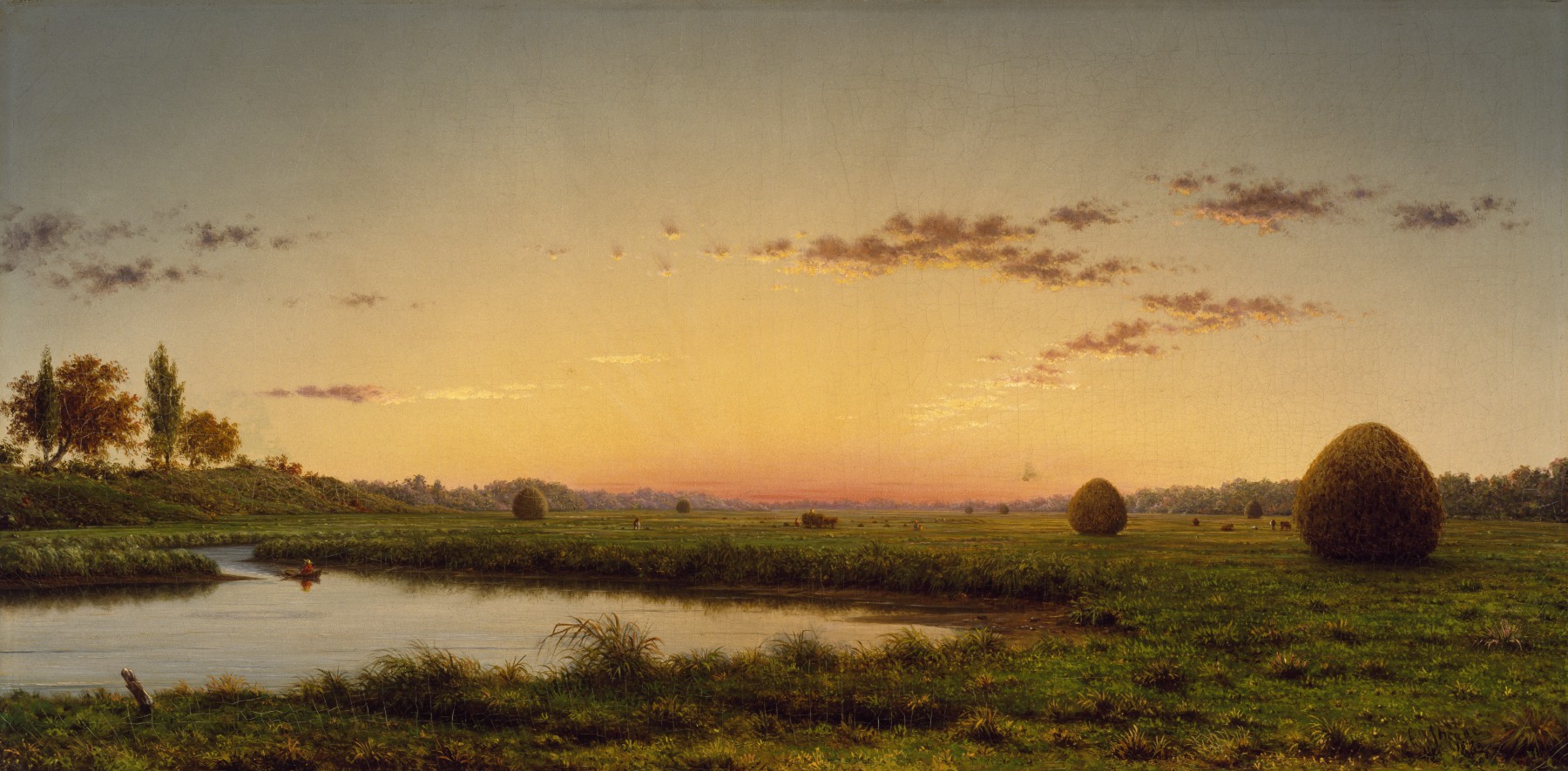 Luminism ~ Martin Johnson Heade ~ Haystacks on the Newburyport Marshes ...