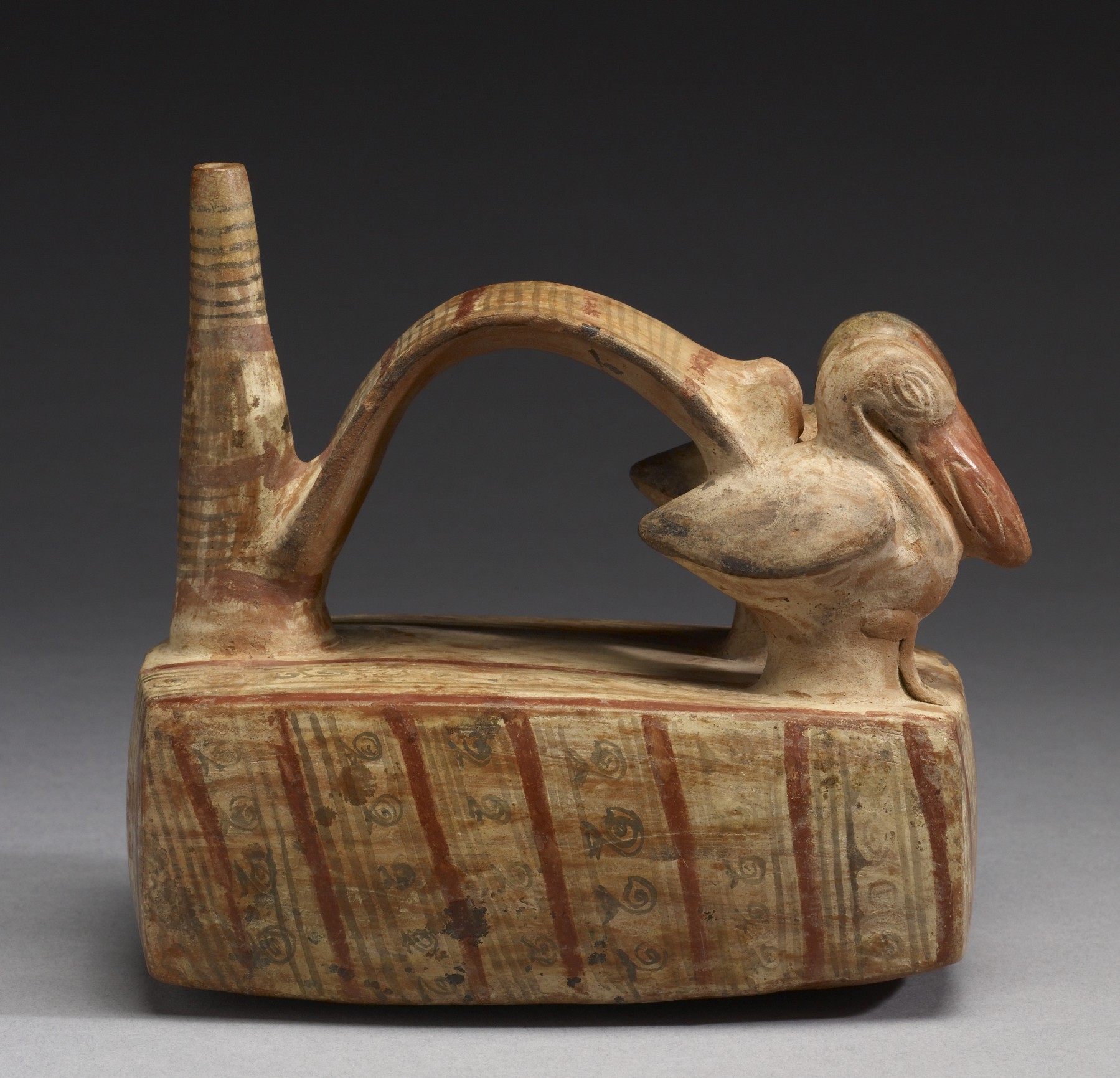 [OS] Double-whistle vessel with sea birds. Peru. Lambayeque (Sicán ...