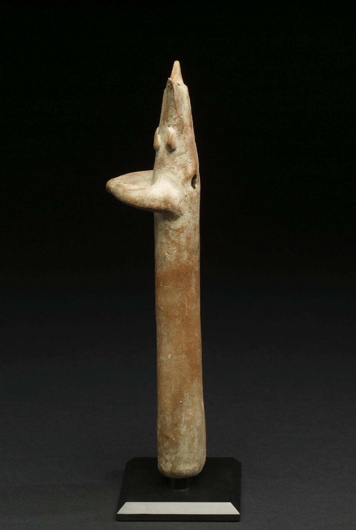 [OS] Double-chambered tubular duct flute. Colima, Mexico. Shaft tomb ...